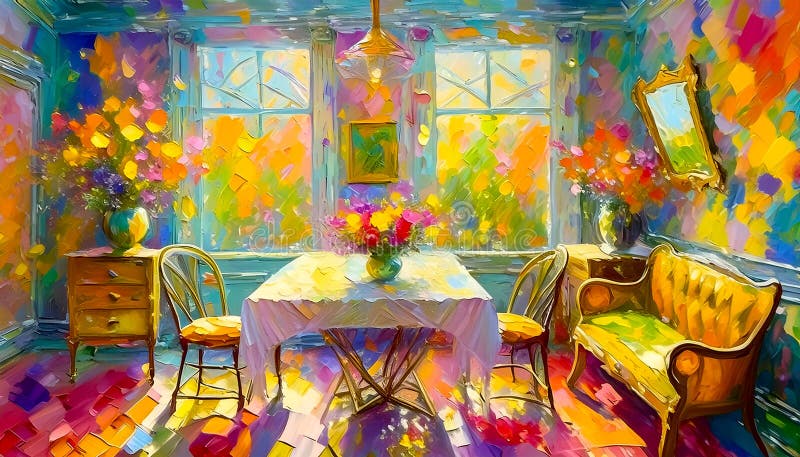 Impressionist Table Stock Illustrations – 435 Impressionist Table Stock ...