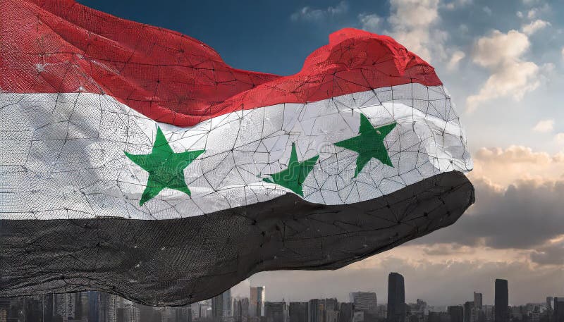 Syria Flag. the National Flag of Syria Stock Image - Image of emblem ...