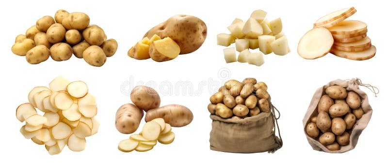 Potato Potatoes Vegetable, Many Angles and View Side Top Front Cluster ...