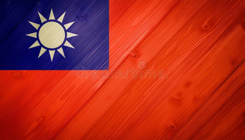 Taiwan Flag. the National Flag of Taiwan Stock Illustration ...
