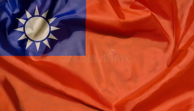 Taiwan Flag. the National Flag of Taiwan Stock Illustration ...