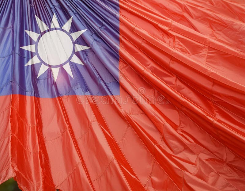 Taiwan Flag. the National Flag of Taiwan Stock Illustration ...