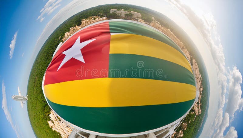 Togo Flag Brush Paint Textured Isolated on Png or Transparent ...