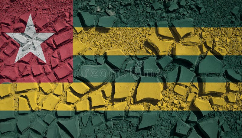 Togo Flag. the National Flag of Togo Stock Illustration - Illustration ...