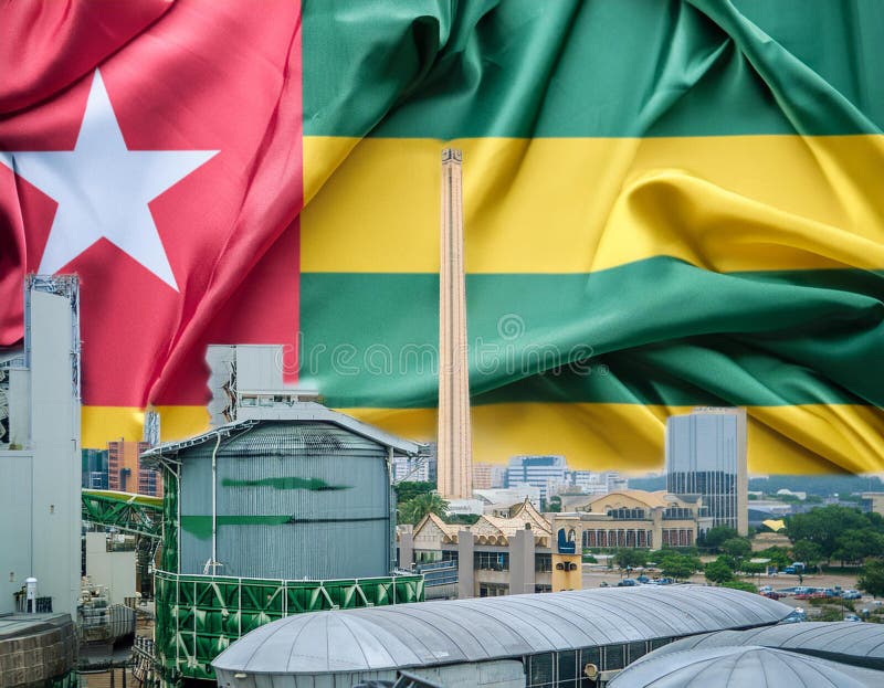 Togo Flag. the National Flag of Togo Stock Image - Image of bright ...
