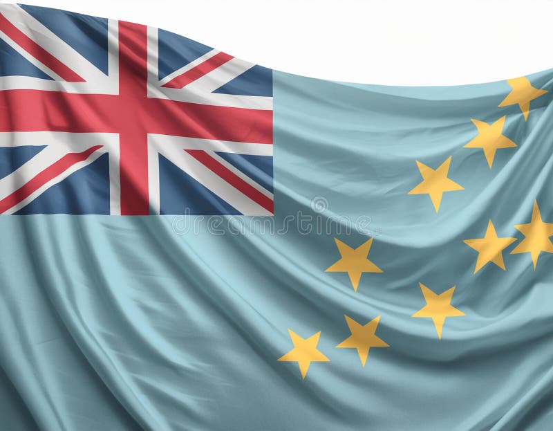 Tuvalu Flag. the National Flag of Tuvalu Stock Illustration ...