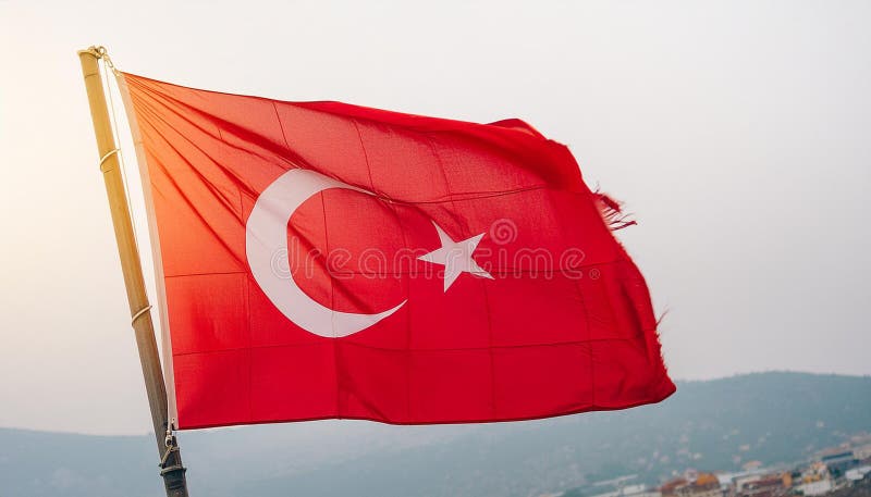 Turkey Flag. the National Flag of Turkey Stock Illustration ...