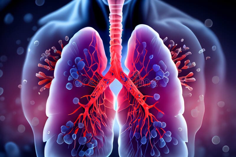 Lungs. Pertussis. Whooping Cough. Bordetella Pertussis. Lungs with ...