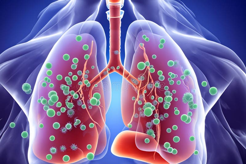 Lungs. Pertussis. Whooping Cough. Bordetella Pertussis. Lungs with ...