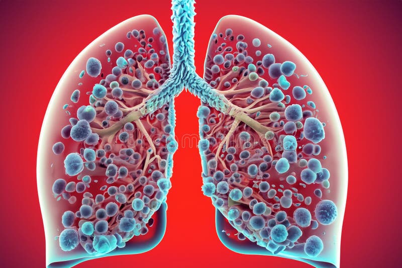 Lungs. Pertussis. Whooping Cough. Bordetella Pertussis. Lungs with ...