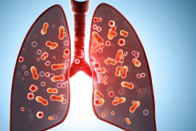 Lungs. Pertussis. Whooping Cough. Bordetella Pertussis. Lungs with ...