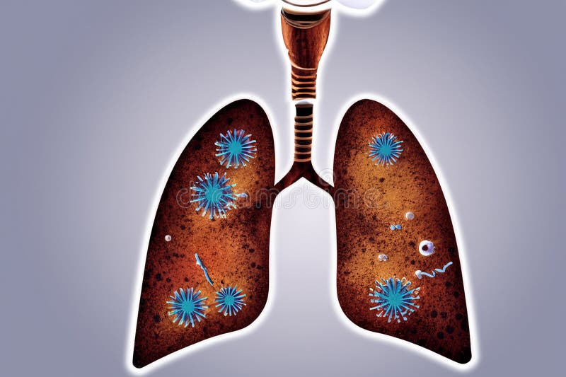 Lungs. Pertussis. Whooping Cough. Bordetella Pertussis. Lungs with ...