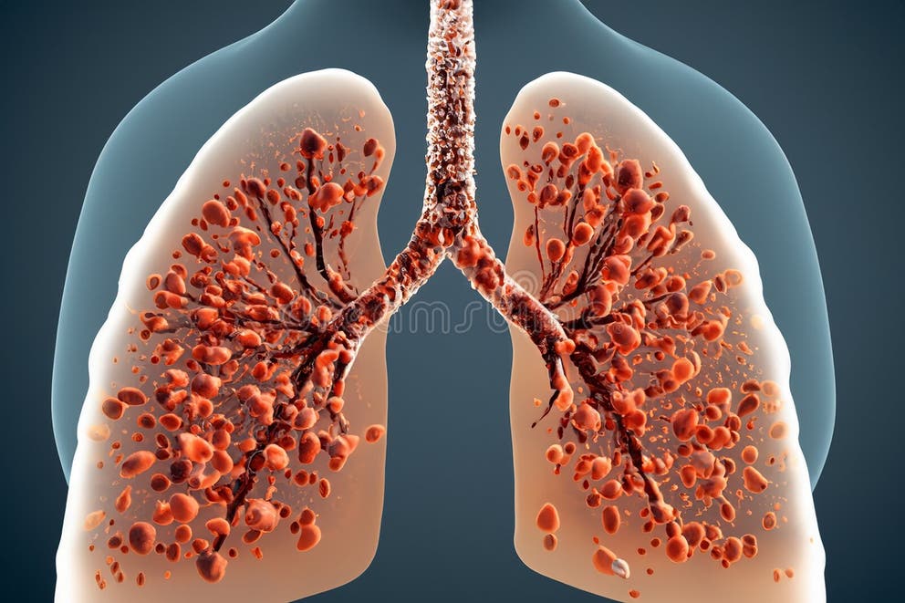 Lungs. Pertussis. Whooping Cough. Bordetella Pertussis. Lungs with ...