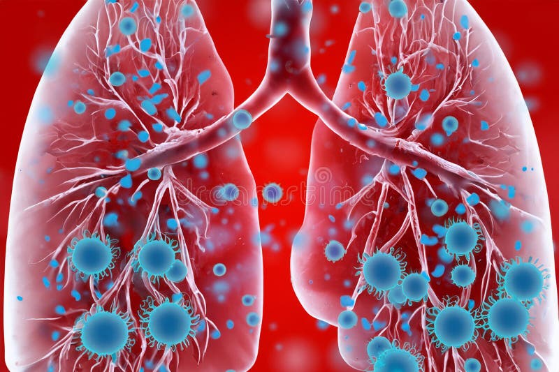 Lungs. Pertussis. Whooping Cough. Bordetella Pertussis. Lungs with ...