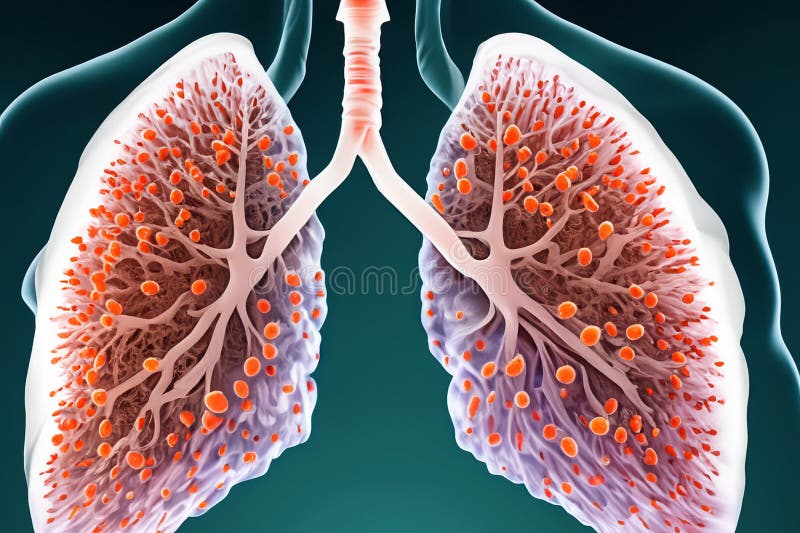 Lungs. Pertussis. Whooping Cough. Bordetella Pertussis. Lungs with ...