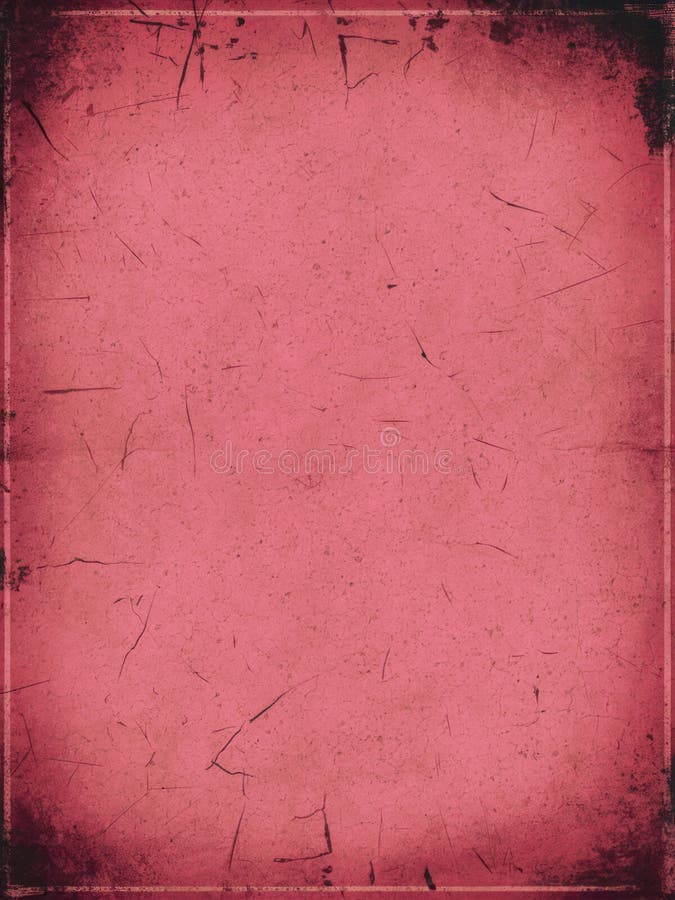 Gritty Grunge Pink Texture Background with Vignette and Aged Appearance ...