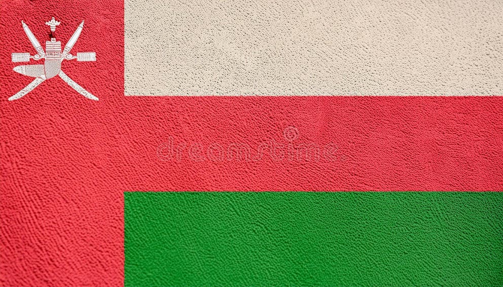 Oman Flag. the National Flag of Oman Stock Image - Image of crest ...