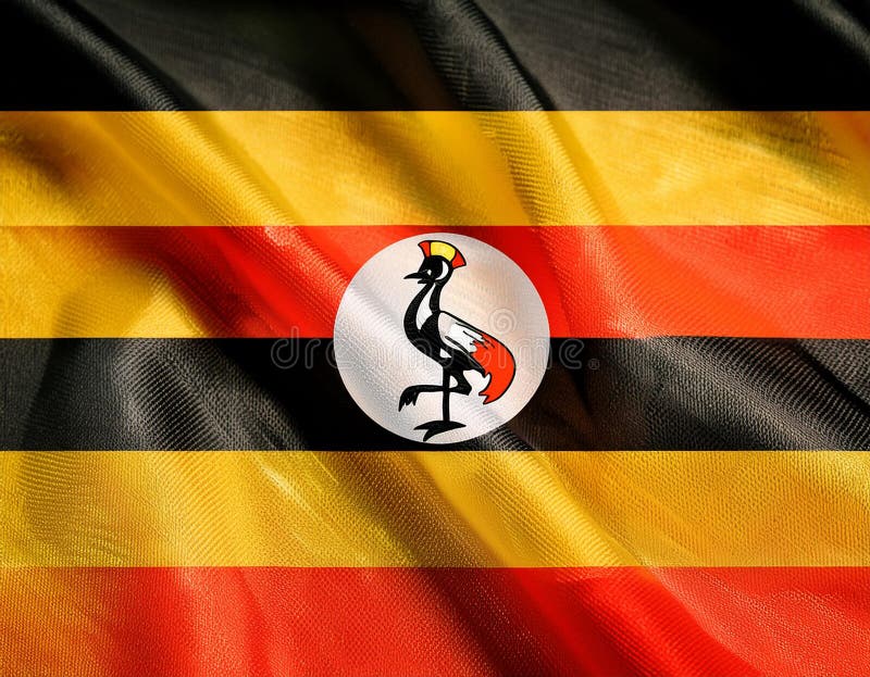Uganda Flag. the National Flag of Uganda Stock Illustration ...