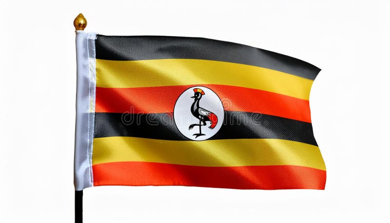 Uganda Flag. the National Flag of Uganda Stock Illustration ...