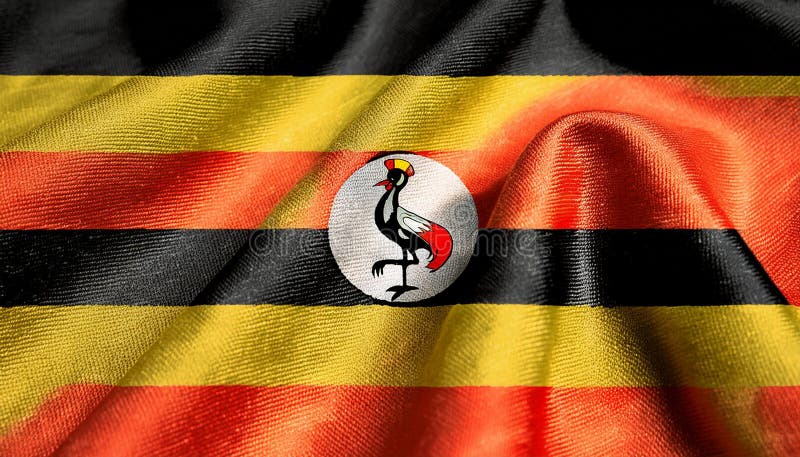 Uganda Flag. the National Flag of Uganda Stock Illustration ...
