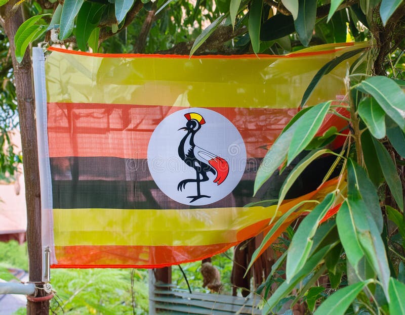 Uganda Flag. the National Flag of Uganda Stock Illustration ...