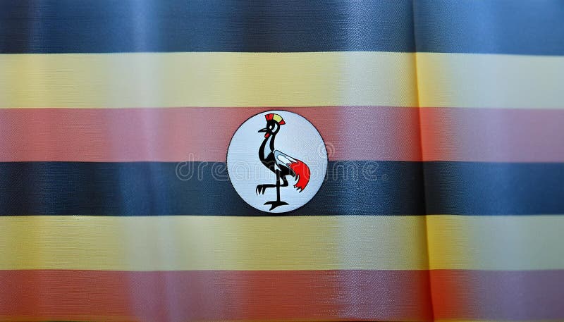 Uganda Flag. the National Flag of Uganda Stock Illustration ...