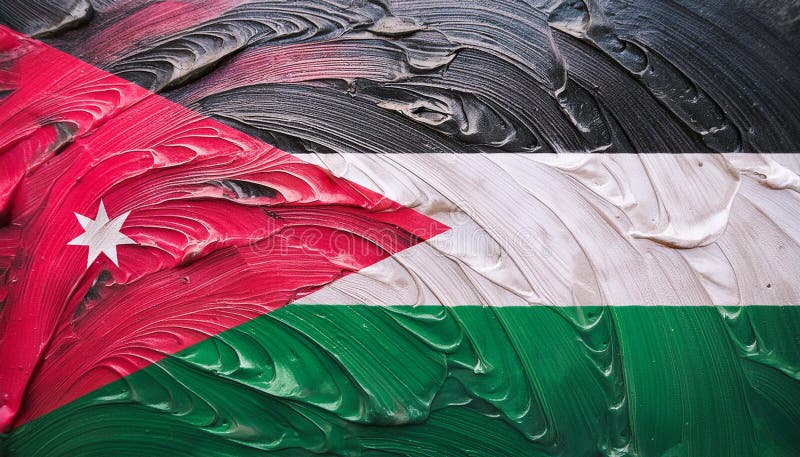 Flag of Jordan stock photo. Image of jordan, government - 318451164
