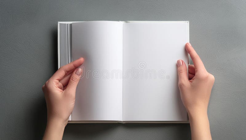 White Pages of a Book. Blanc Pages Stock Illustration - Illustration of ...