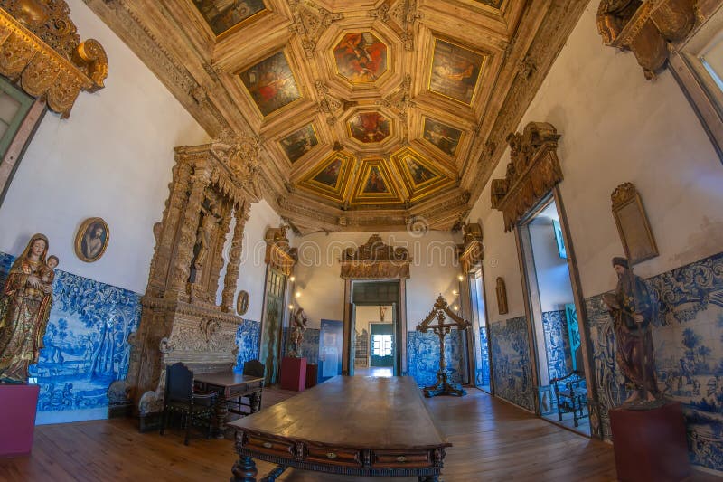 Interior of Medieval Porto Cathedral or Se Do Porto, Porto, Portugal ...