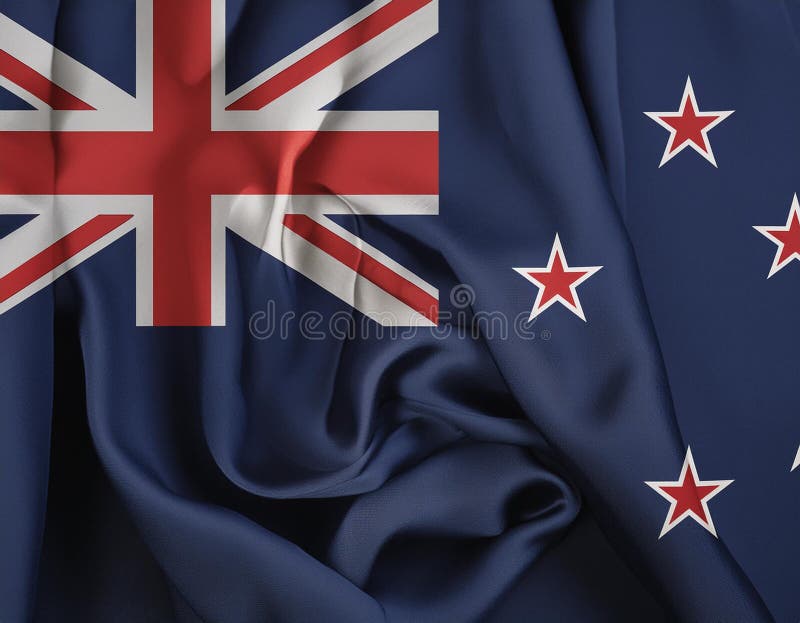 Flag of New Zeland stock illustration. Illustration of celebration ...