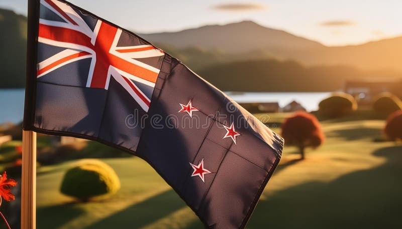 Flag of New Zeland stock image. Image of detail, grungy - 319954107