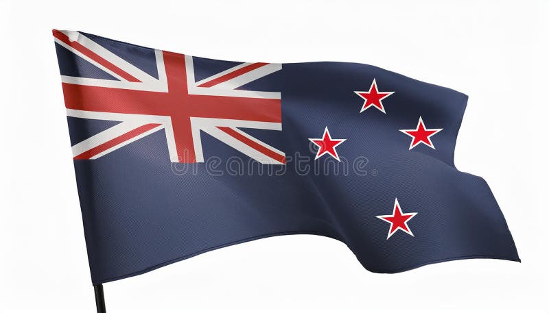 Flag of New Zeland stock illustration. Illustration of grungy - 319957621