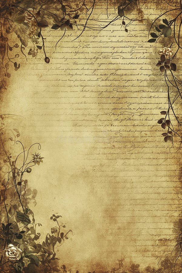 Vintage Love Letter Texture Featuring Beautiful Handwritten Script ...