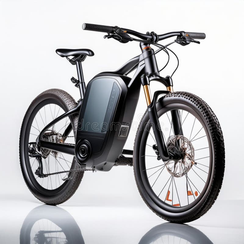 Modern Electric Bicycle with Minimalist Design and Integrated Battery ...