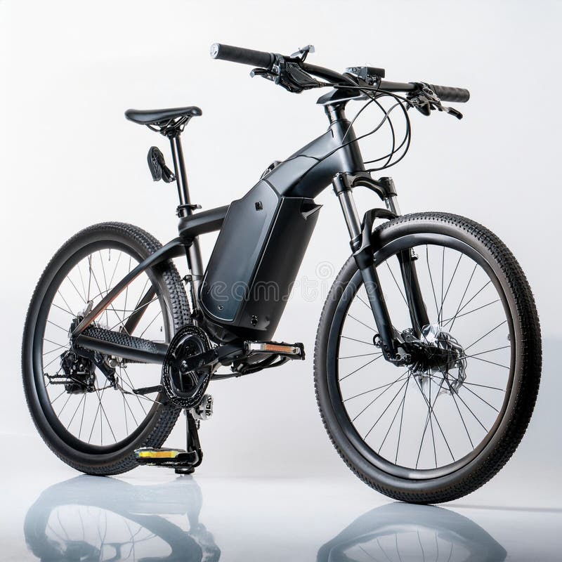 Modern Electric Bicycle with Minimalist Design and Integrated Battery ...