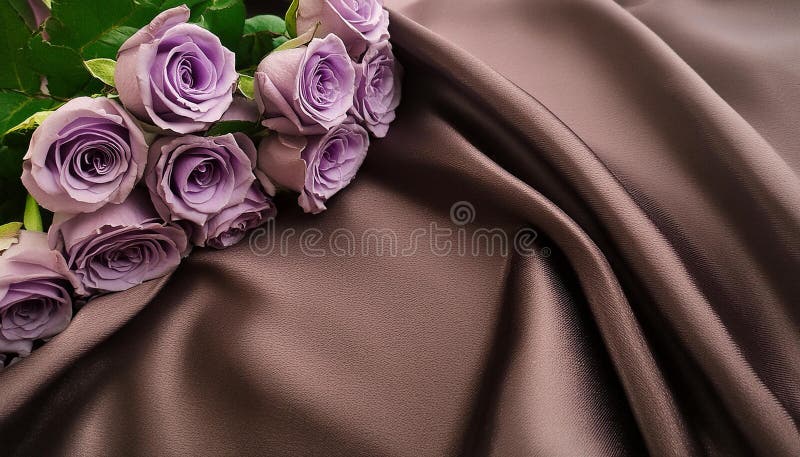 Purple Roses Corner Border Designs. Stock Illustration - Illustration ...