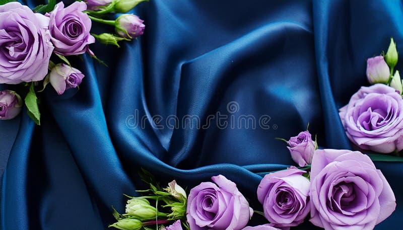 Purple Roses Corner Border Designs. Stock Illustration - Illustration ...