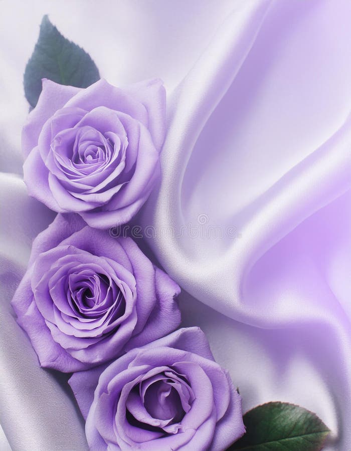 Purple Roses Corner Border Designs. Stock Illustration - Illustration ...