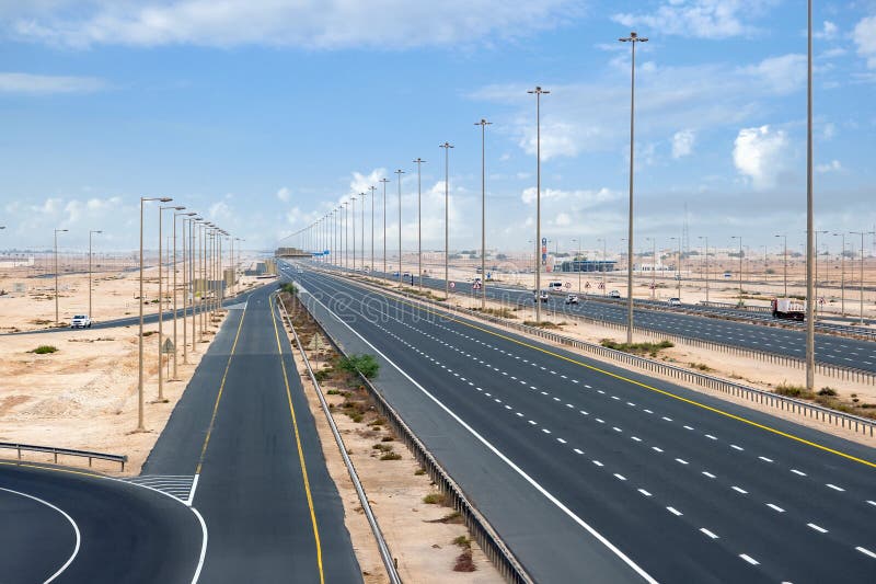 New Multiple Lane Highway Number One Connection the Cities of Al Ruwais ...