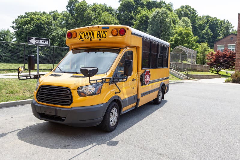 School Van stock photo. Image of fender, pickup, pull - 49222940