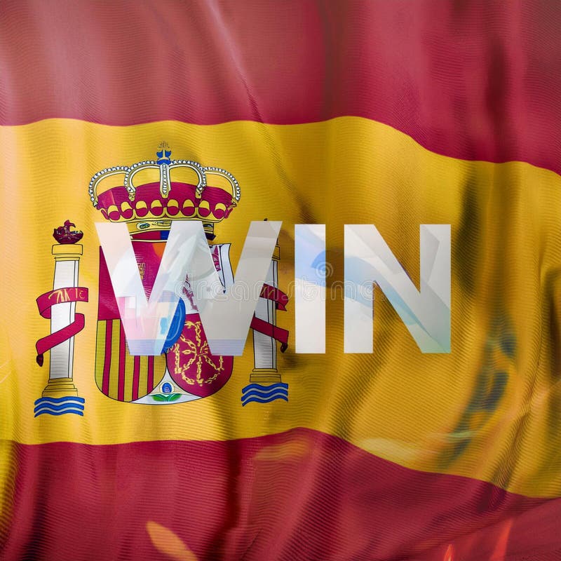 Spain Winner. Winner Concept. Spain Flag Stock Illustration ...