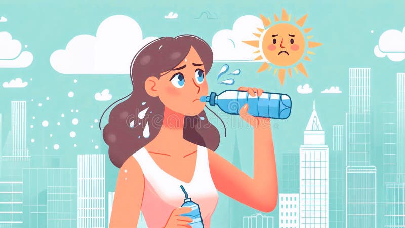 Women Drinking Effort Stock Illustrations – 3 Women Drinking Effort ...