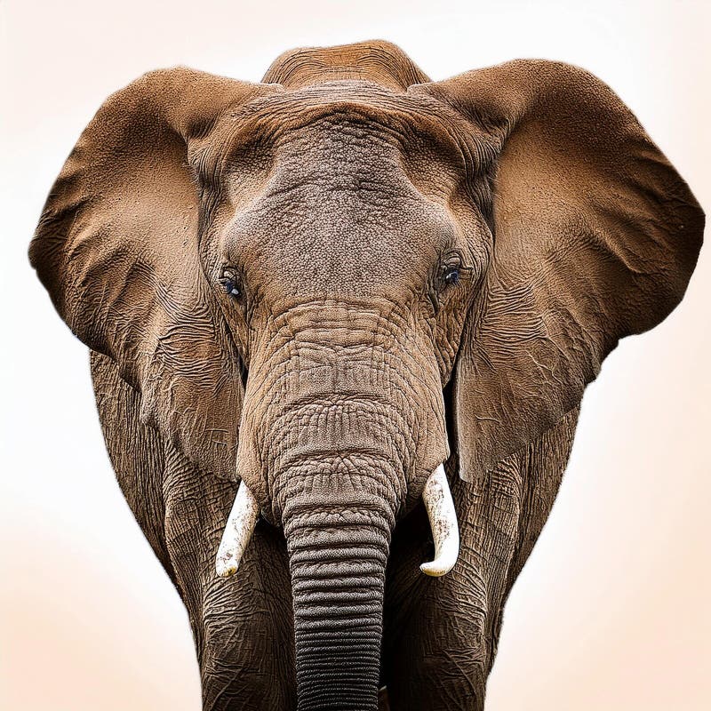 Elephant. a Herd of Wild Elephants Walk through the Savanna. (Loxodonta ...