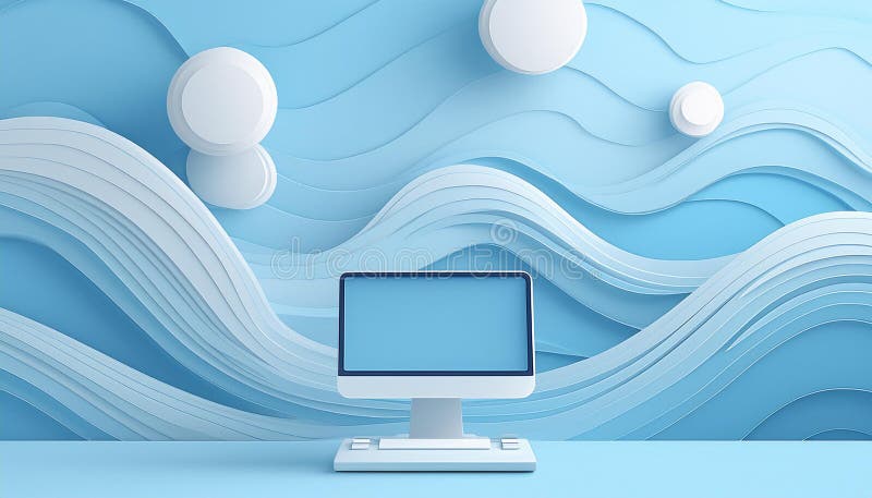 Light Blue Computer Stock Illustrations – 239,958 Light Blue Computer ...