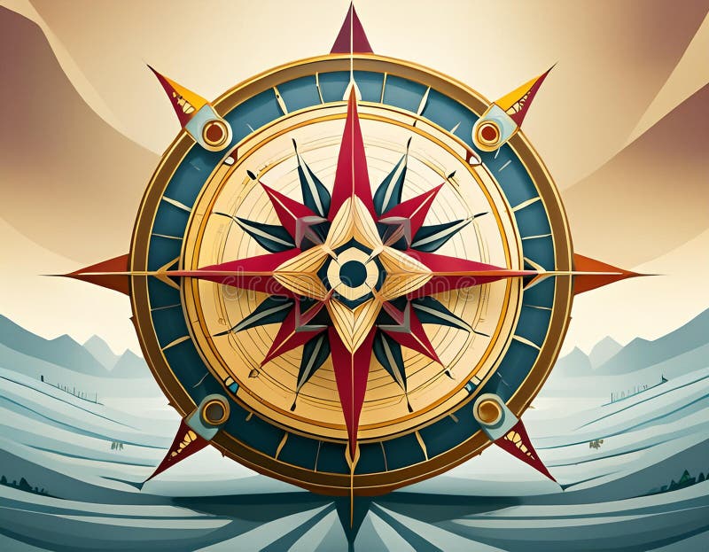 144 Marine Navigation Compass Vector Drawing Stock Photos - Free ...