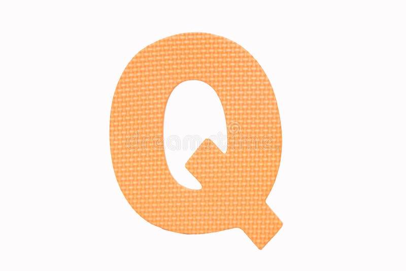 Jigsaw Foam Plastic Light Orange English Uppercase "Q" Alphabet ...
