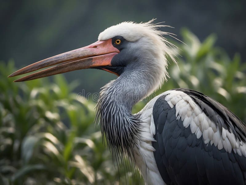Stork with Asian Newborn Baby Boy Flying in Sky Stock Vector ...