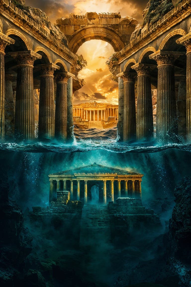 Atlantis Columns Stock Illustrations – 243 Atlantis Columns Stock ...
