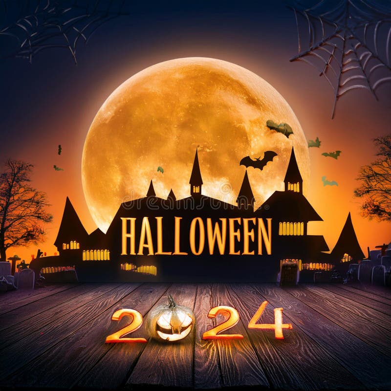 Halloween. Halloween 2024. Halloween Party Card. Pumpkins and Zombies ...