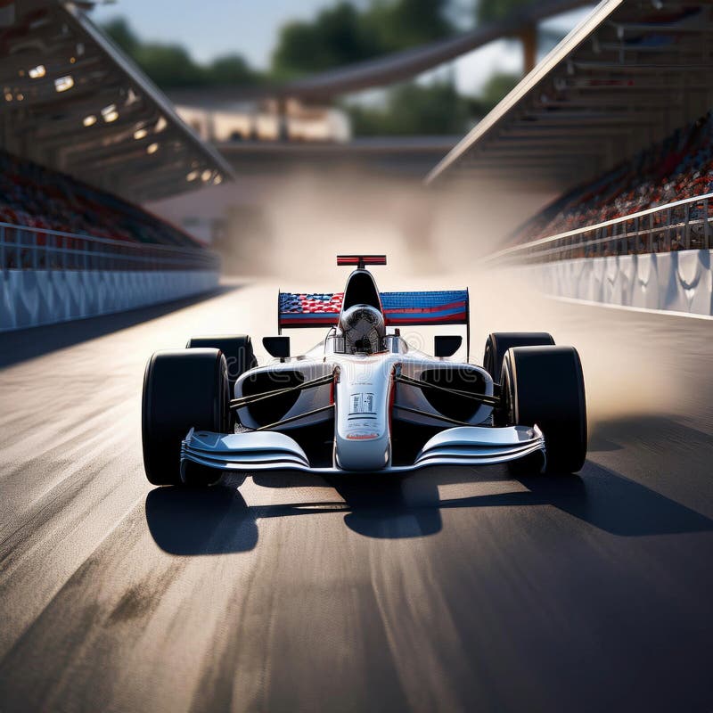 F1 Car. Formula 1 Car on Racing Track, F1 Grand Prix Race. Concept of ...